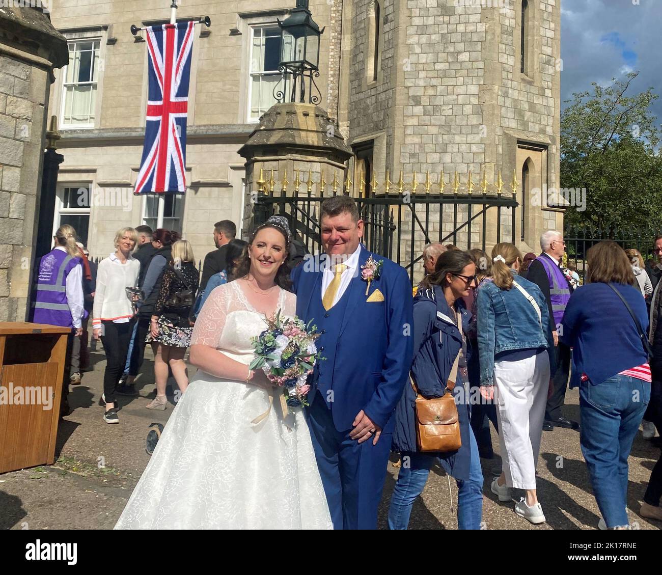Newlyweds Nicola and RAF veteran Michael Briggs-McGilly, from Didcot ...