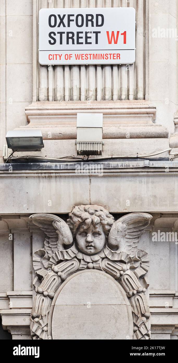 Street sign for Oxford street , London W1, England Stock Photo - Alamy