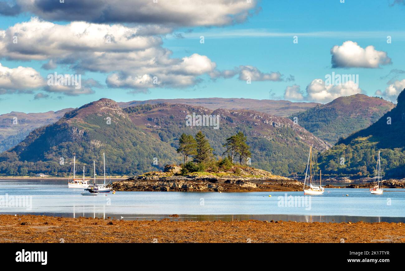 PLOCKTON WESTER ROSS SCOTLAND LATE SUMMER SGEIR BHUIDHE ISLAND AND ...