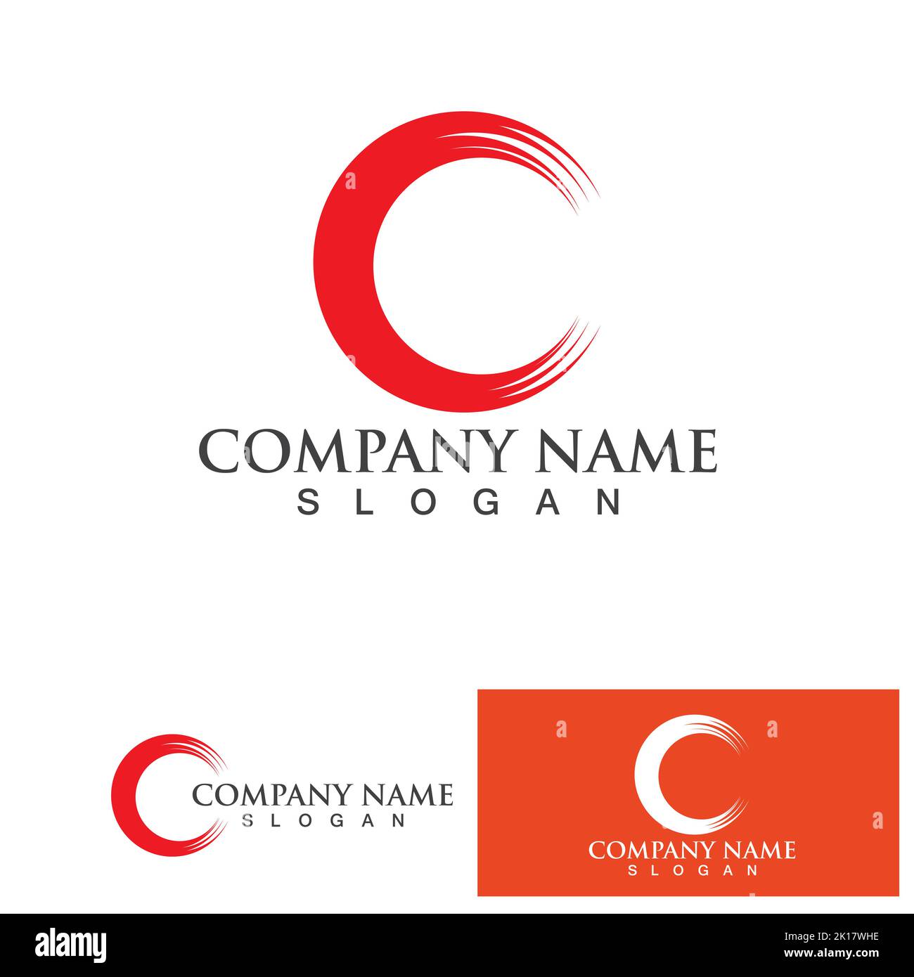 C Circle ring logo Template vector icon design Stock Vector Image & Art ...