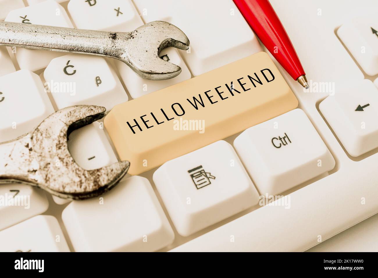 Handwriting text Hello Weekend. Conceptual photo Getaway Adventure ...