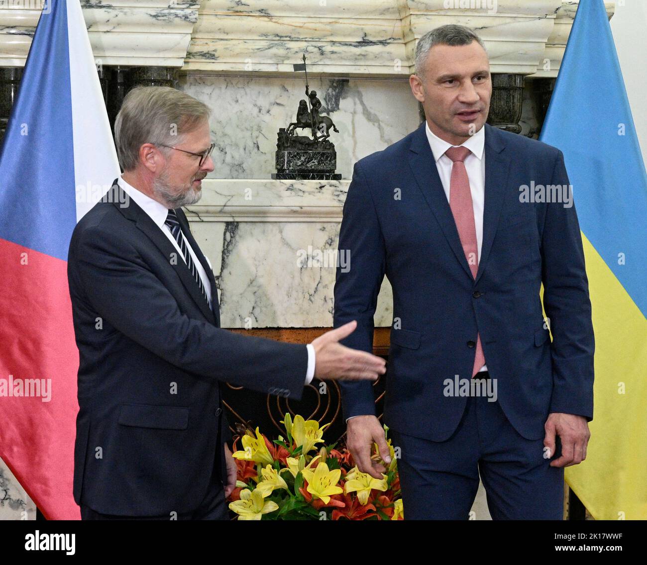 Prague, Czech Republic. 16th Sep, 2022. Czech Prime Minister Petr Fiala ...
