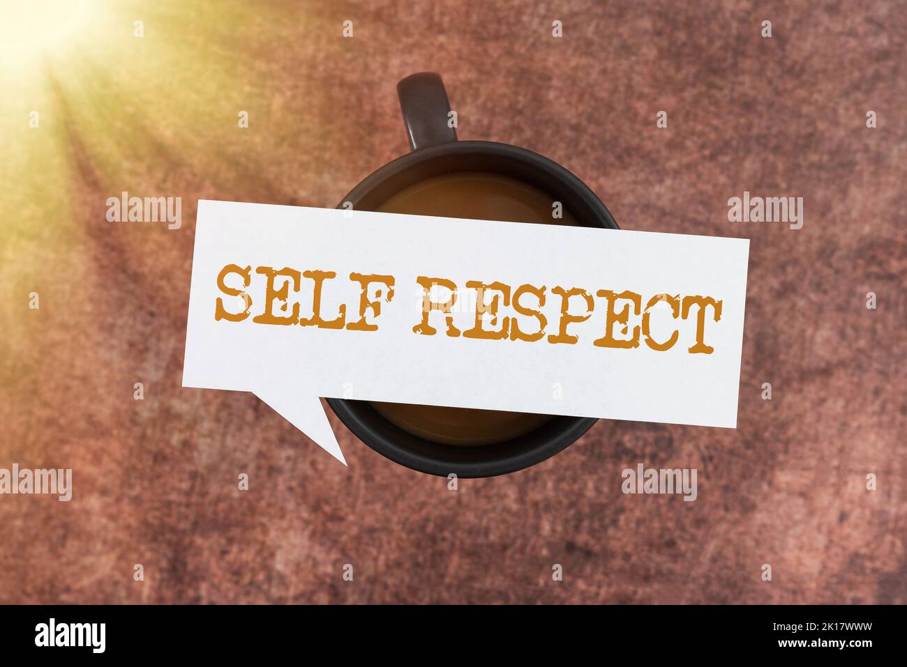Inspiration showing sign Self Respect. Conceptual photo Pride and ...