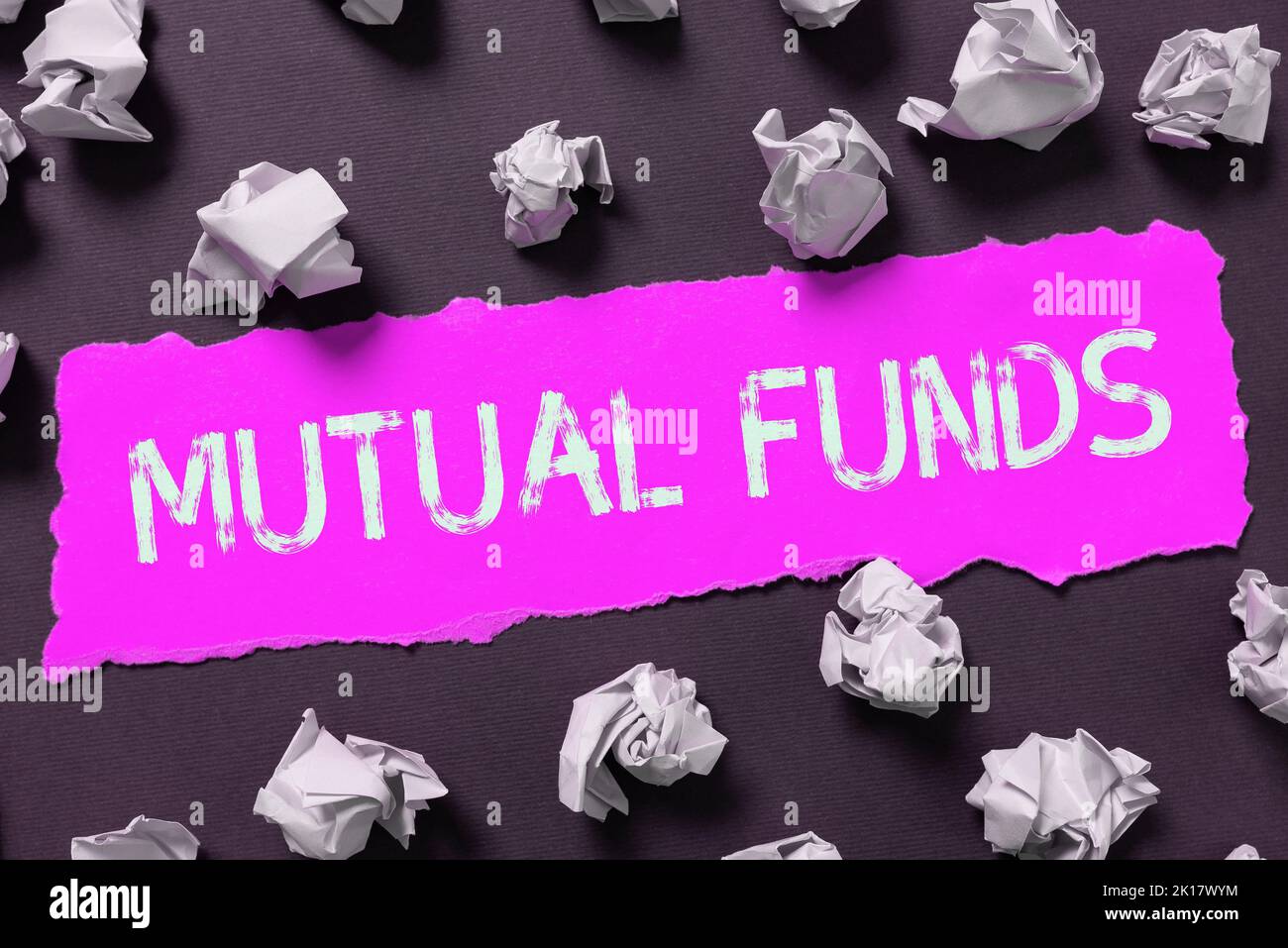 Sign displaying Mutual Funds. Word for An investment program funded by ...