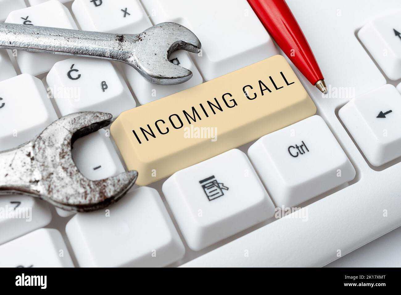 Text caption presenting Incoming Call. Business overview Inbound ...