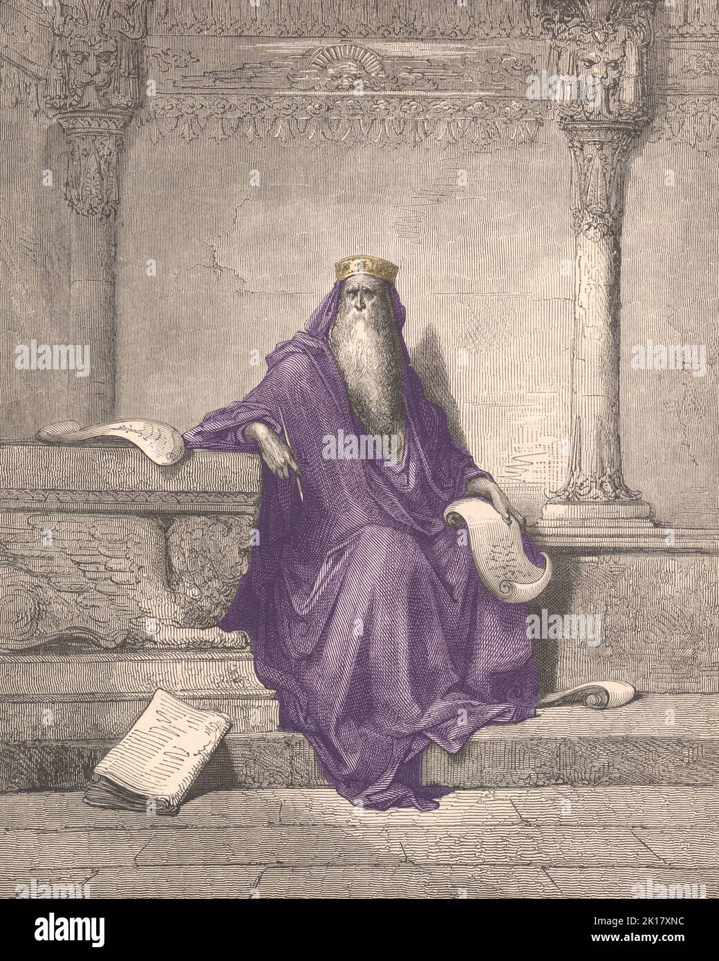 Purple king robe hi-res stock photography and images - Alamy