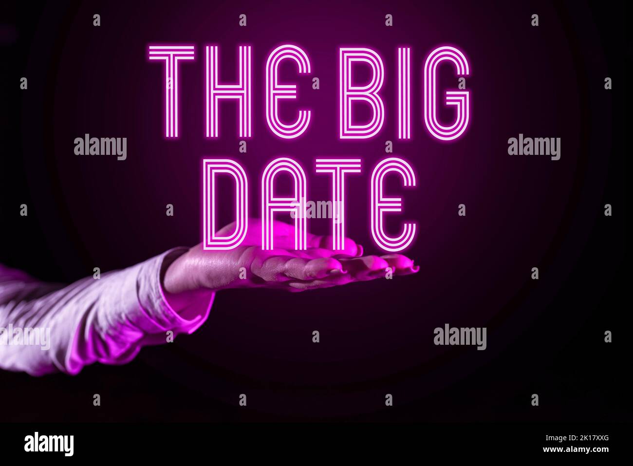 Inspiration showing sign The Big Date. Word Written on Important day ...