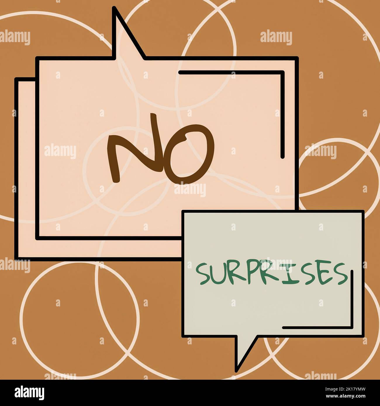 Inspiration showing sign No Surprises. Business concept Presupposed ...