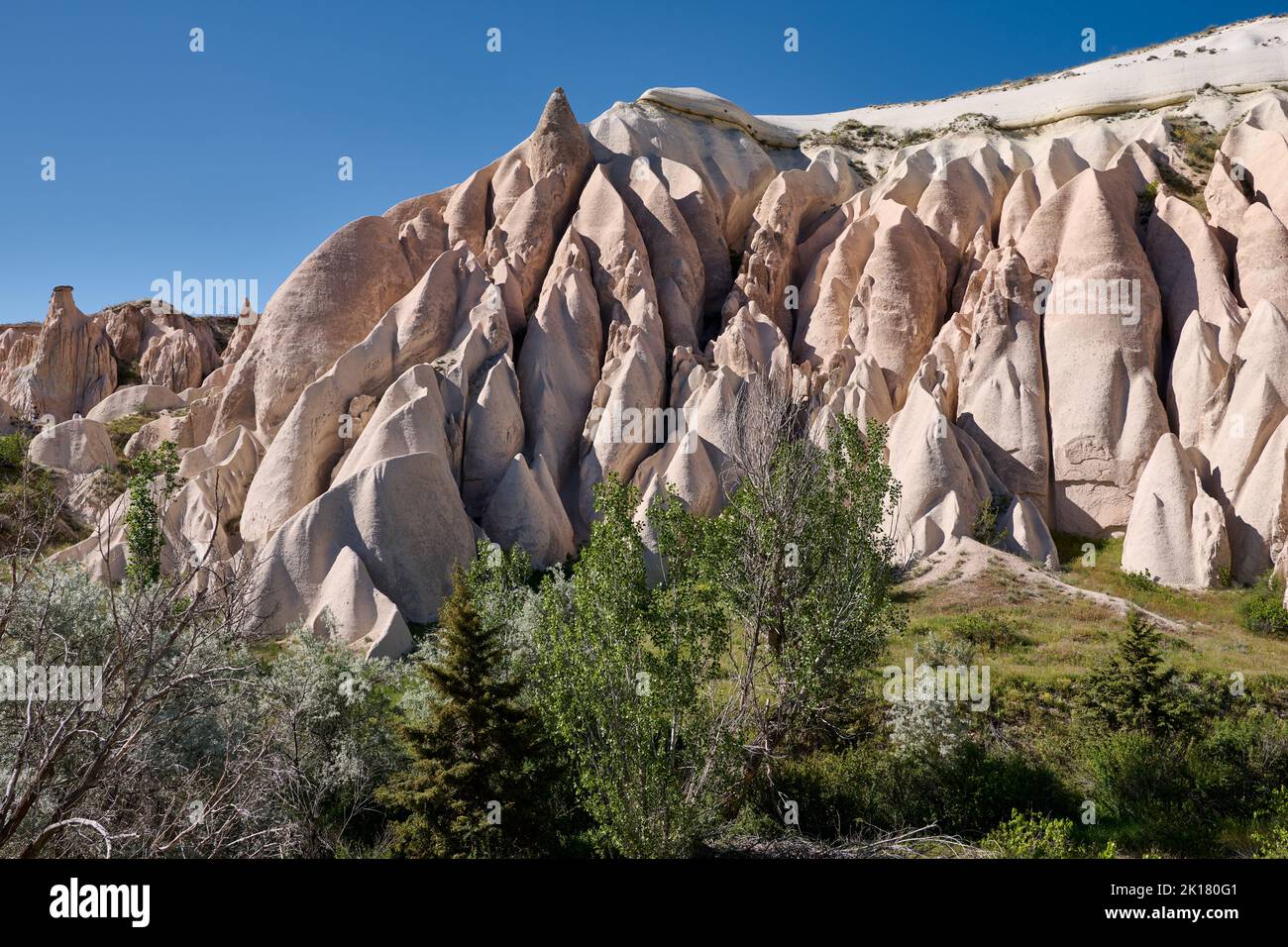 landscape of Rose Valley Goreme, Cappadocia, Anatolia, Turkey Stock ...