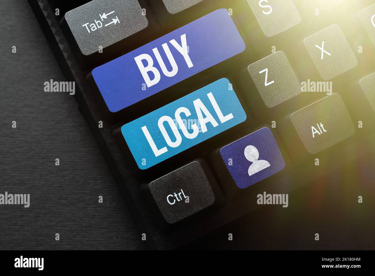 Hand writing sign Buy Local. Business idea Patronizing products that ...