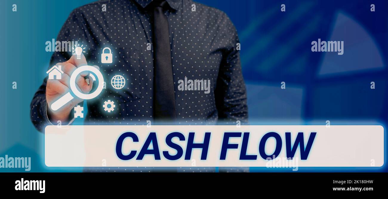 Conceptual display Cash Flow. Conceptual photo Movement of the money in ...