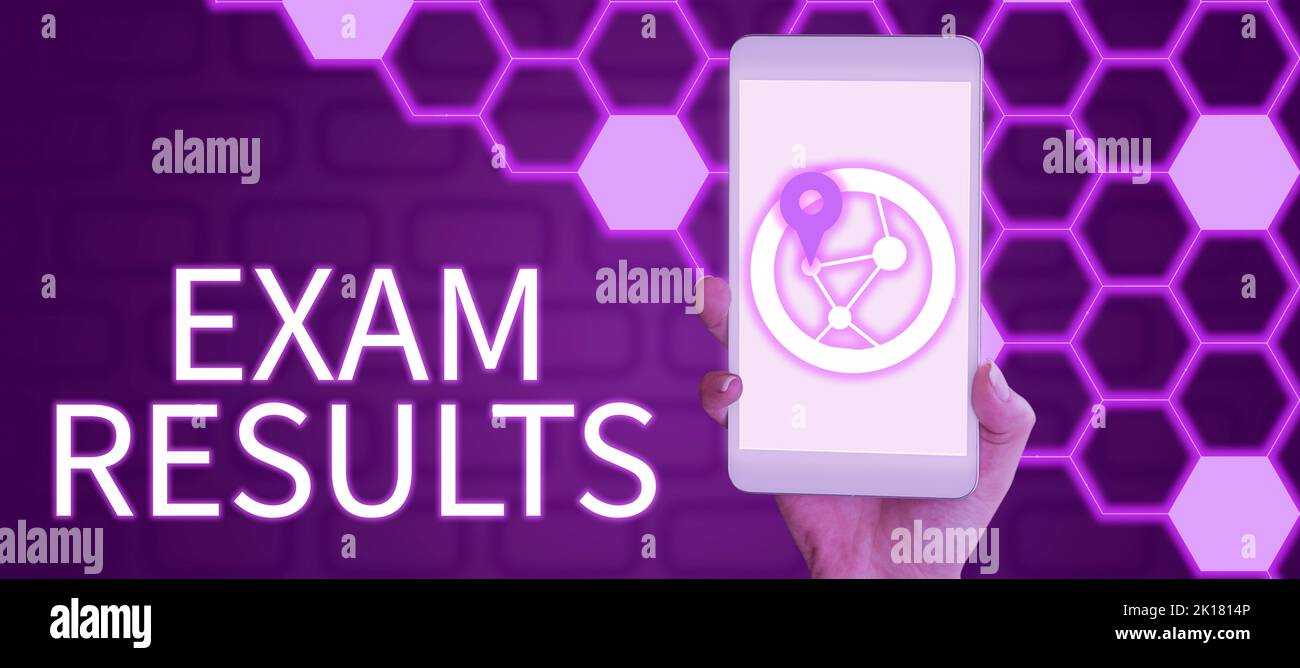 Conceptual display Exam Results. Conceptual photo An outcome of a ...