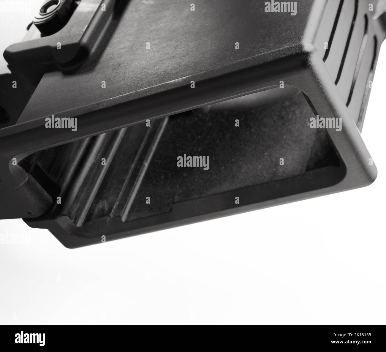 Empty magazine well on an AR-15 isolated on white Stock Photo - Alamy