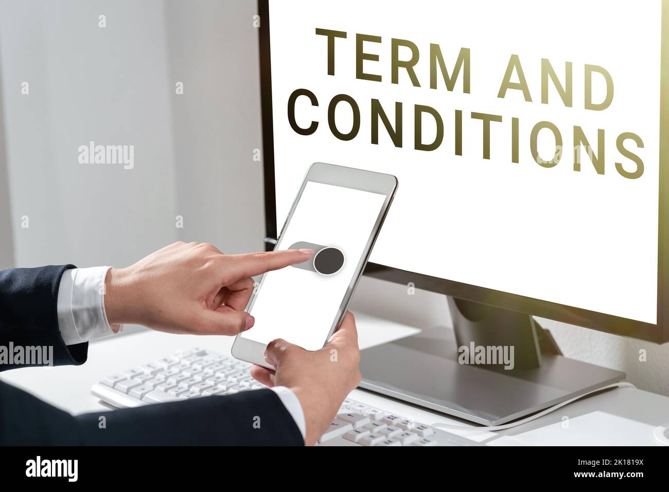 Inspiration showing sign Term And Conditions. Business overview ...