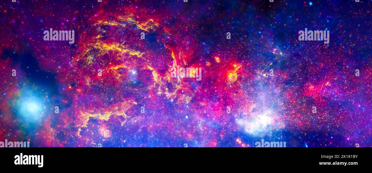 Beautiful stars in outer space. High quality space background. Elements ...