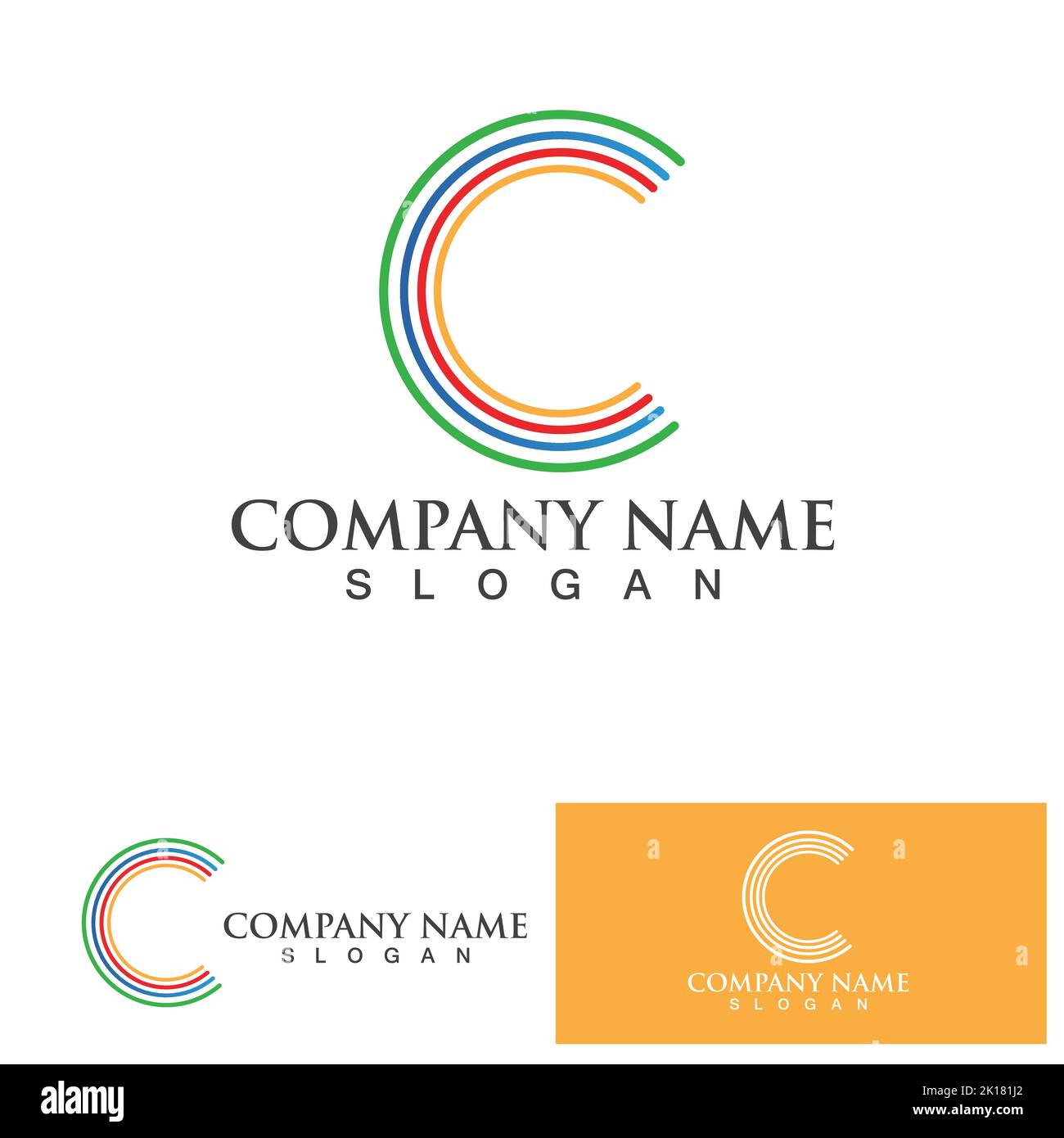 C Circle ring logo Template vector icon design Stock Vector Image & Art ...