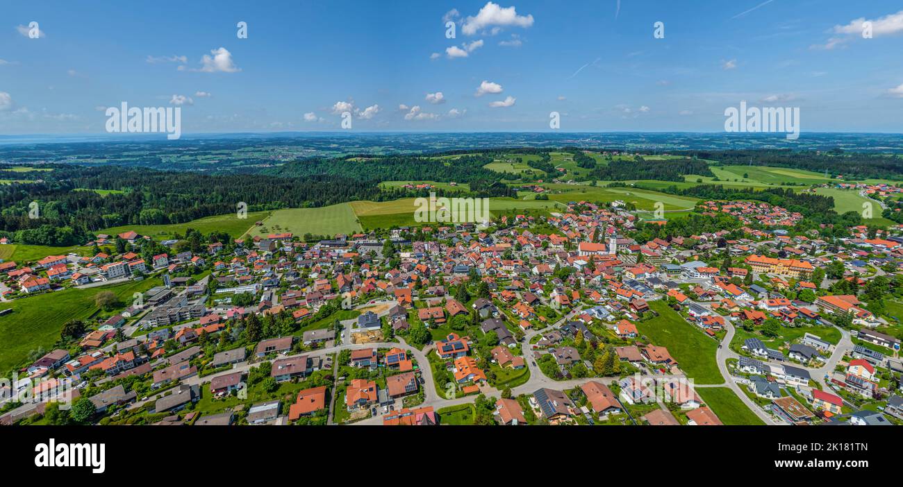 Scheidegg in Western Allgaeu from above Stock Photo - Alamy