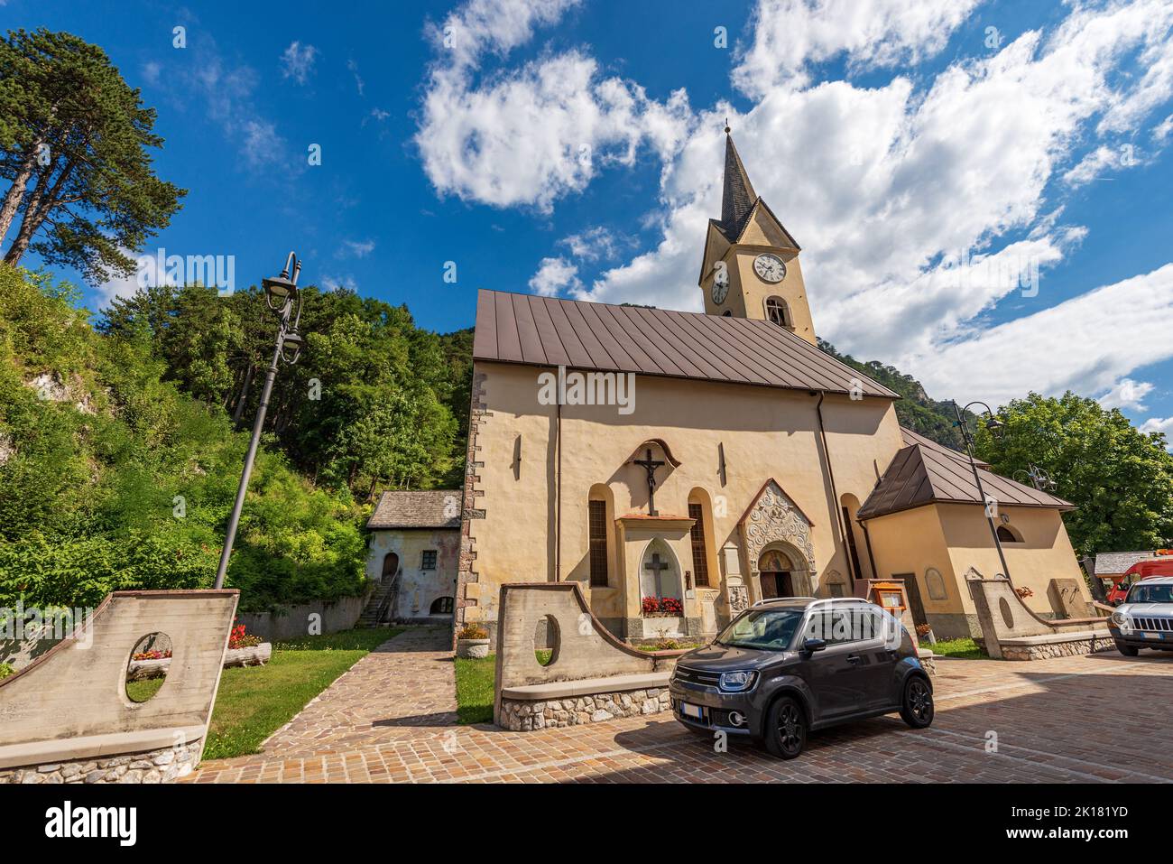 Church of the small village of Malborghetto Valbruna (Chiesa della ...