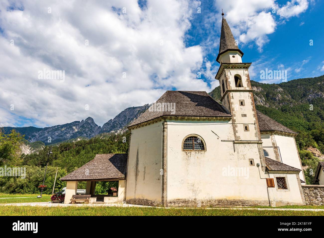 Church of Saint Gottardo, XV century, Bagni di Lusnizza village ...
