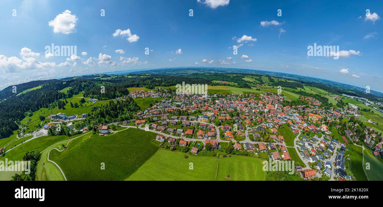 Scheidegg in Western Allgaeu from above Stock Photo - Alamy