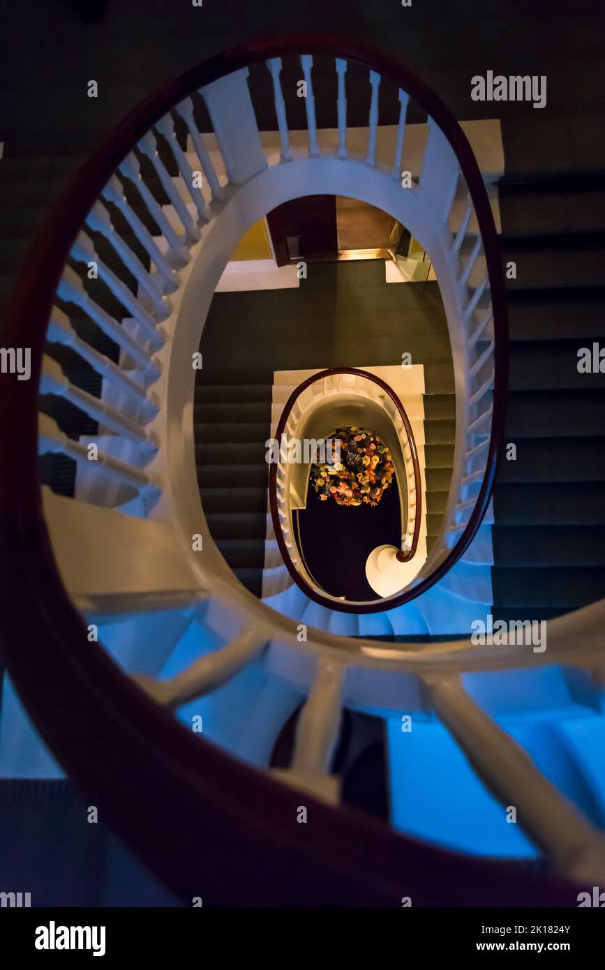 Spiral staircase, The David Collection, a museum of fine and applied ...