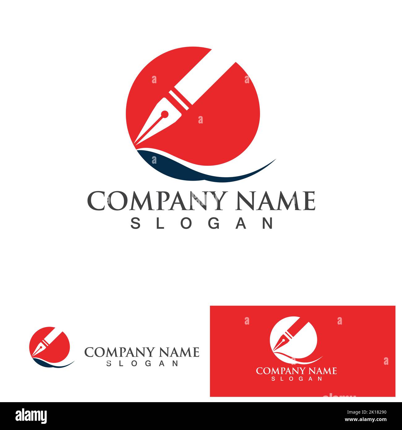 pen Logo template and symbol vector Stock Vector Image & Art - Alamy
