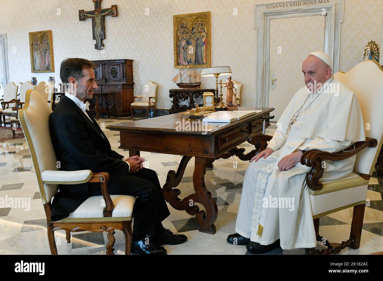 Vatican. 16th Sep, 2022. Italy, Rome, Vatican 2022/09/16. Pope Francis ...