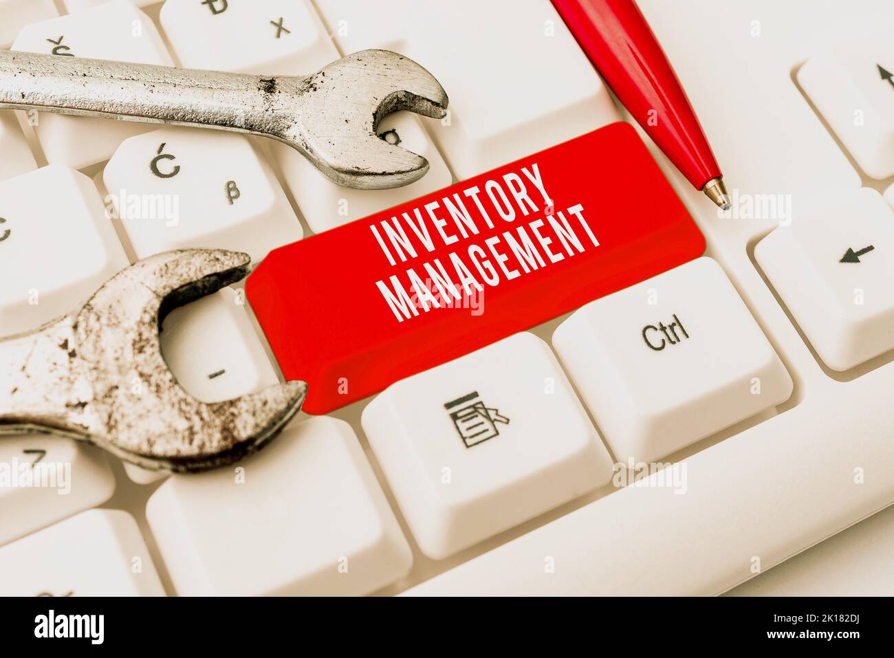 Text sign showing Inventory Management. Business showcase Overseeing ...