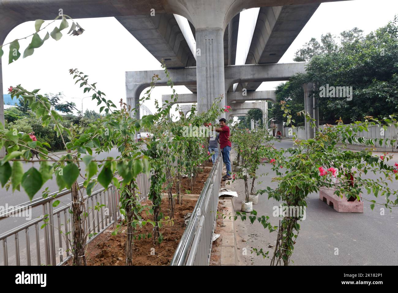 Dhaka, Bangladesh - September 16, 2022: The work of Bangladesh's first ...
