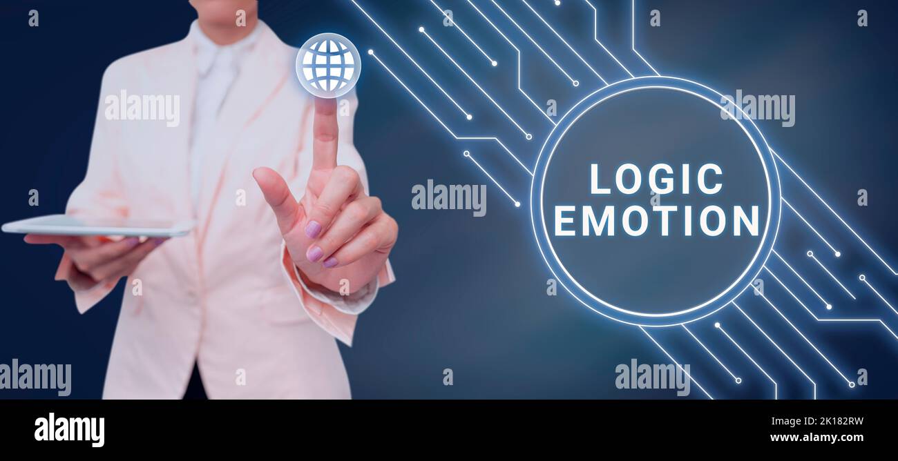 Inspiration showing sign Logic Emotion. Word Written on Unpleasant ...