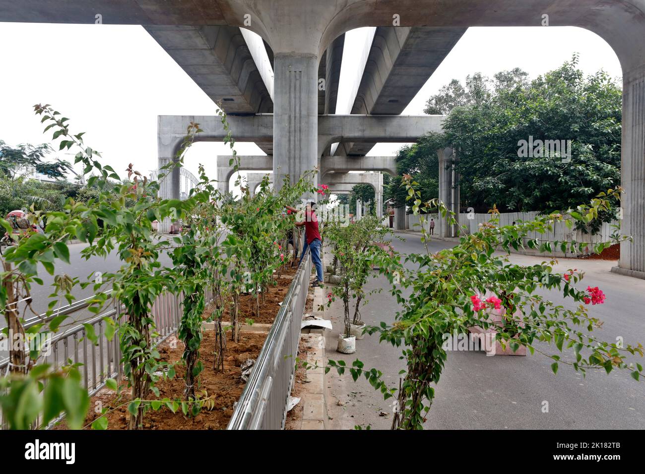 Dhaka, Bangladesh - September 16, 2022: The work of Bangladesh's first ...