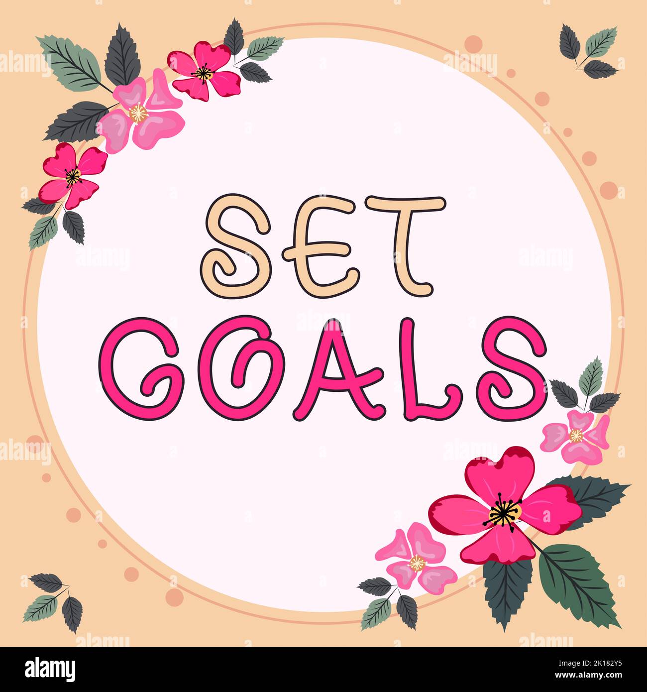 Sign displaying Set Goals. Business approach Defining or achieving ...