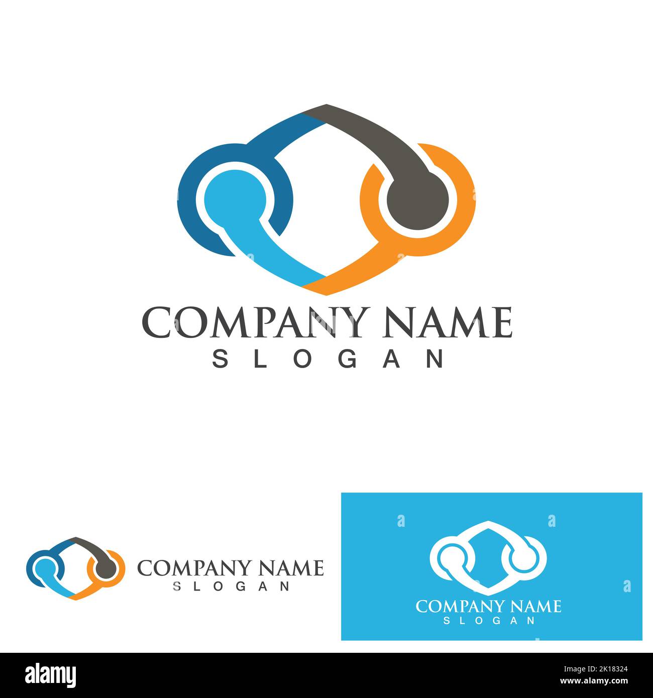 Wire World Logo Template vector illustration Stock Vector Image & Art ...