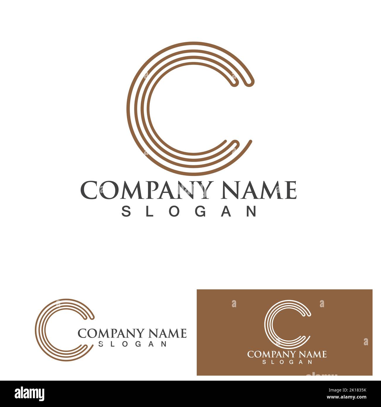 C Circle ring logo Template vector icon design Stock Vector Image & Art ...