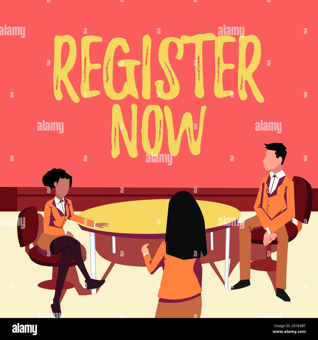 Text showing inspiration Register Now. Business overview Name in an ...