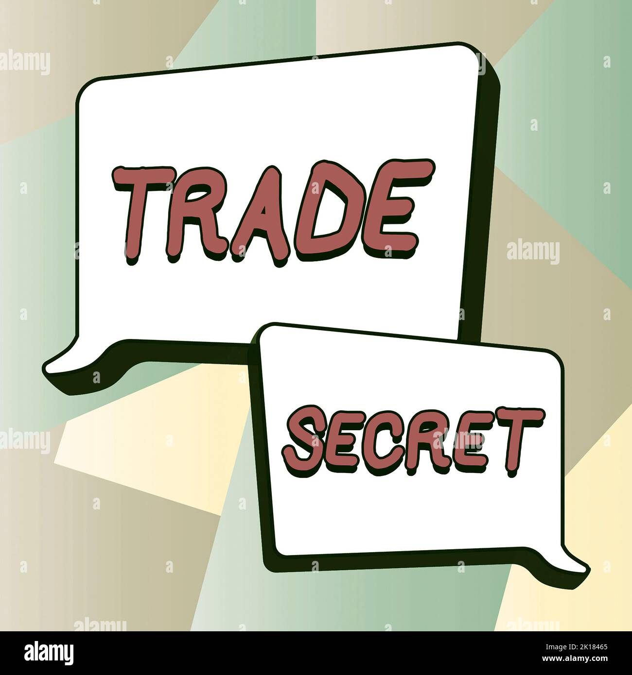 Handwriting text Trade Secret. Business overview Confidential information about a product ...