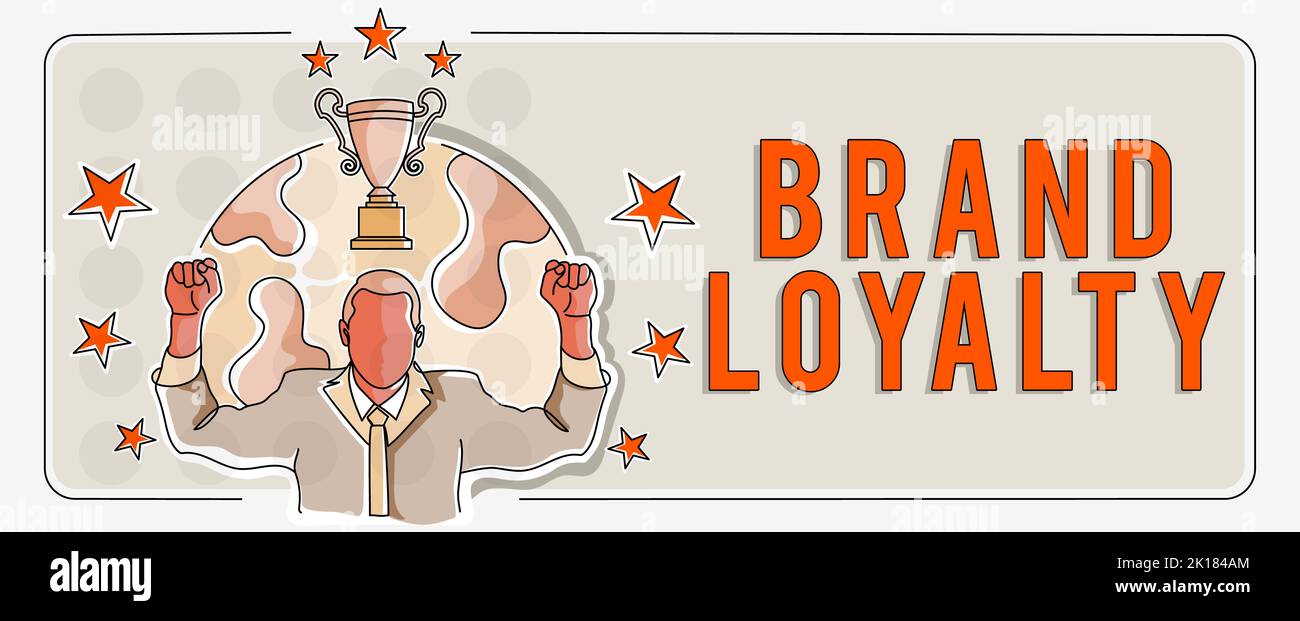 Conceptual display Brand Loyalty. Business idea Repeat Purchase ...