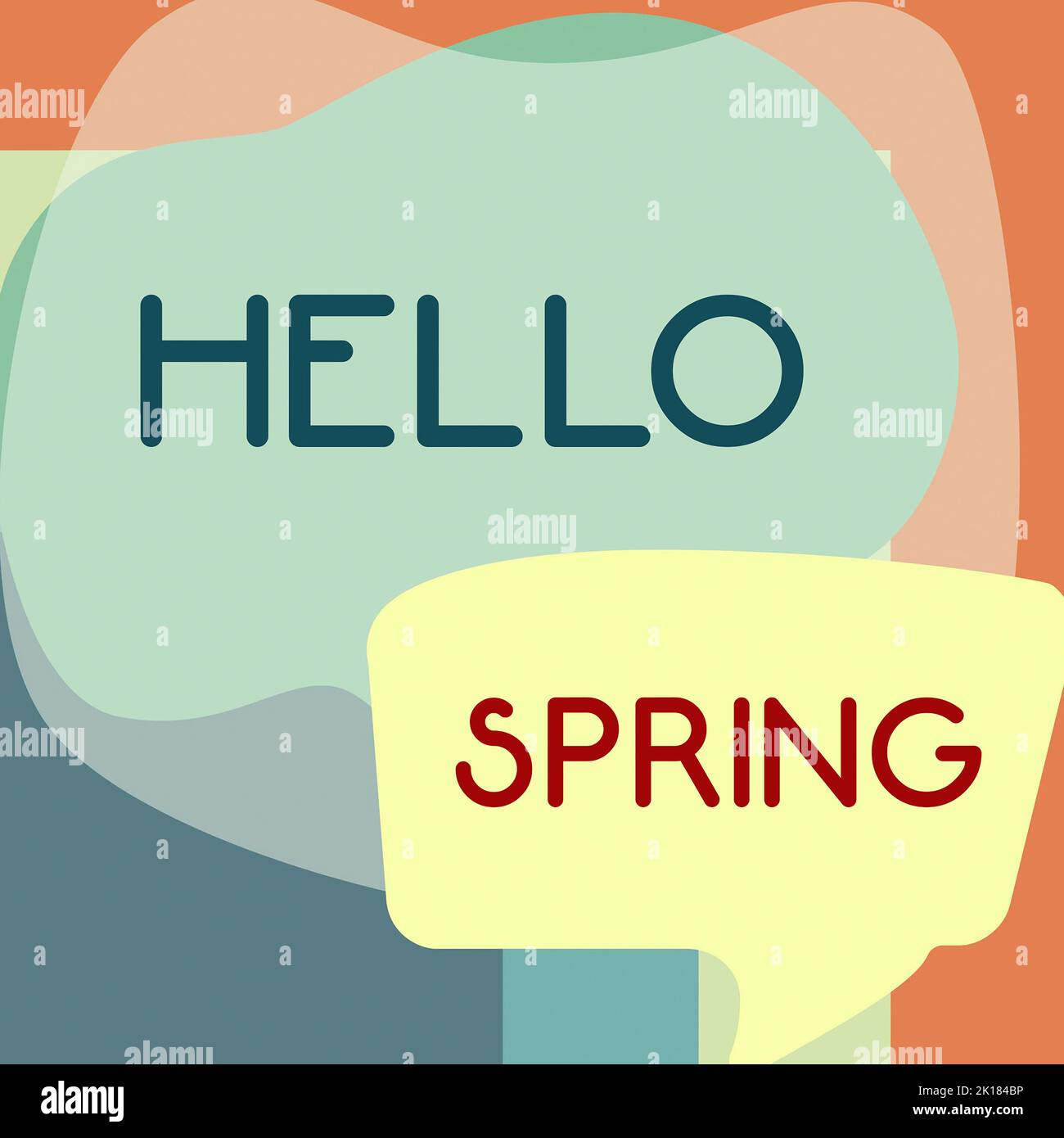 Conceptual caption Hello Spring. Business idea Welcoming the season ...