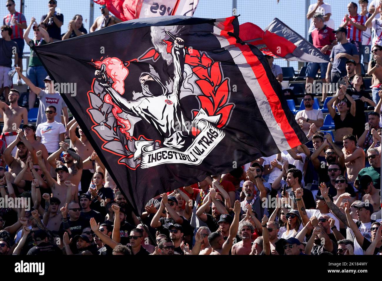 Supporters of Cremonese during the Serie A match between Atalanta and ...