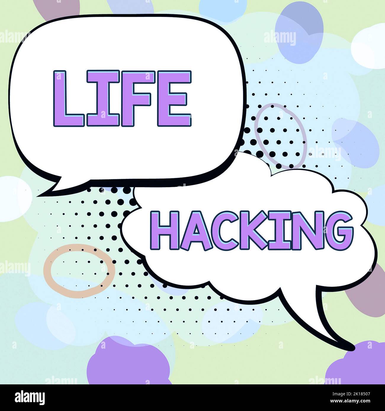 Conceptual display Life Hacking. Business approach Simple and clever ...