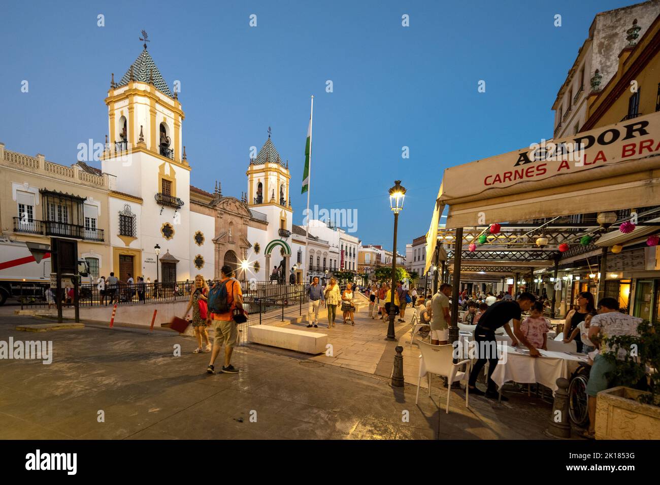 Sorocco Square in Ronda Stock Photo - Alamy