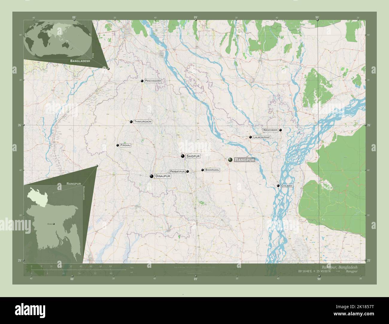 Rangpur street map hi-res stock photography and images - Alamy