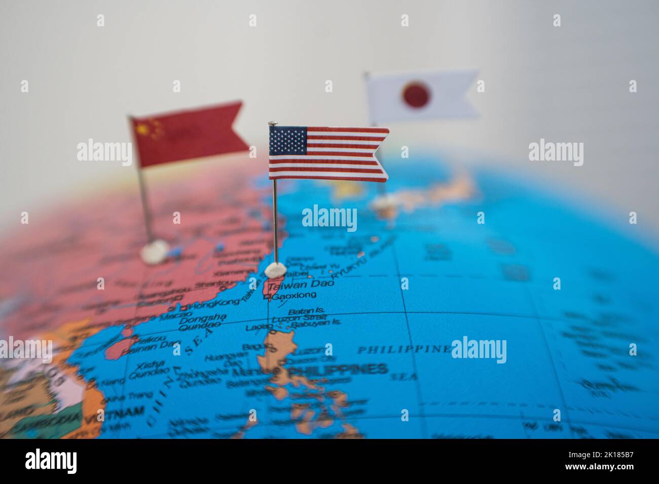 Taiwan island on geopolitical map. Taiwan, officially the Republic of ...