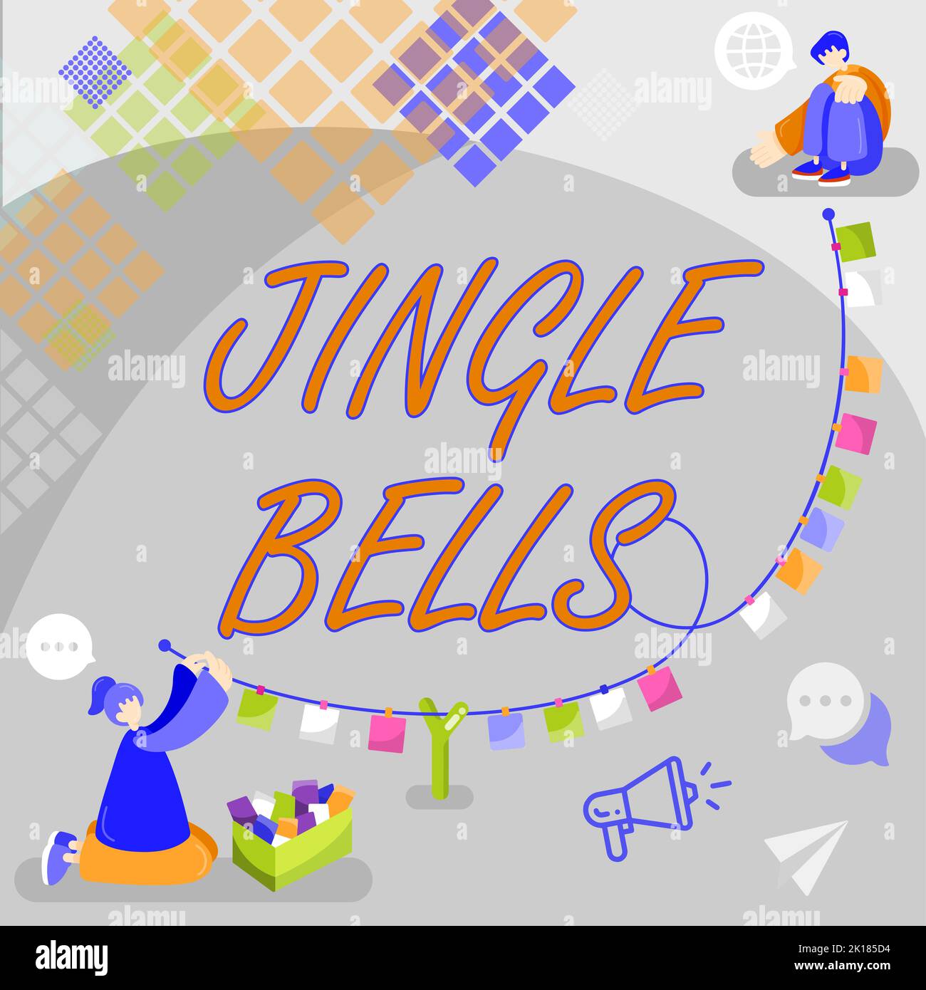 Inspiration showing sign Jingle Bells. Conceptual photo Most famous ...