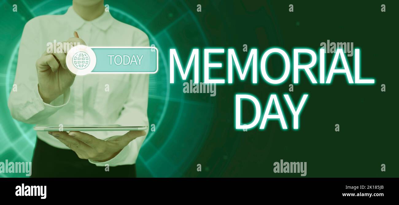 Writing displaying text Memorial Day. Business showcase To honor and ... Writing displaying text Memorial Day. Business showcase To honor and ...