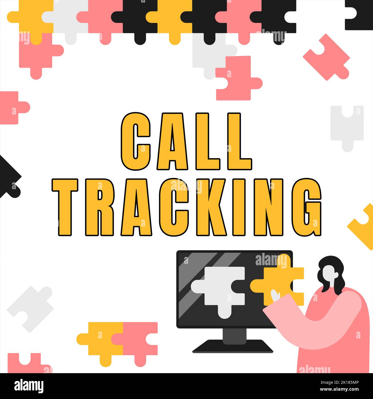 Hand writing sign Call Tracking. Business approach Organic search ...