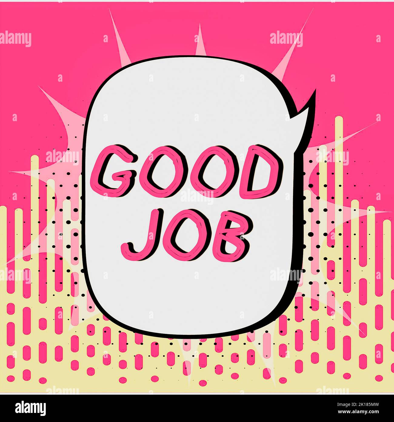 Text sign showing Good Job. Business showcase encourage someone for his ...