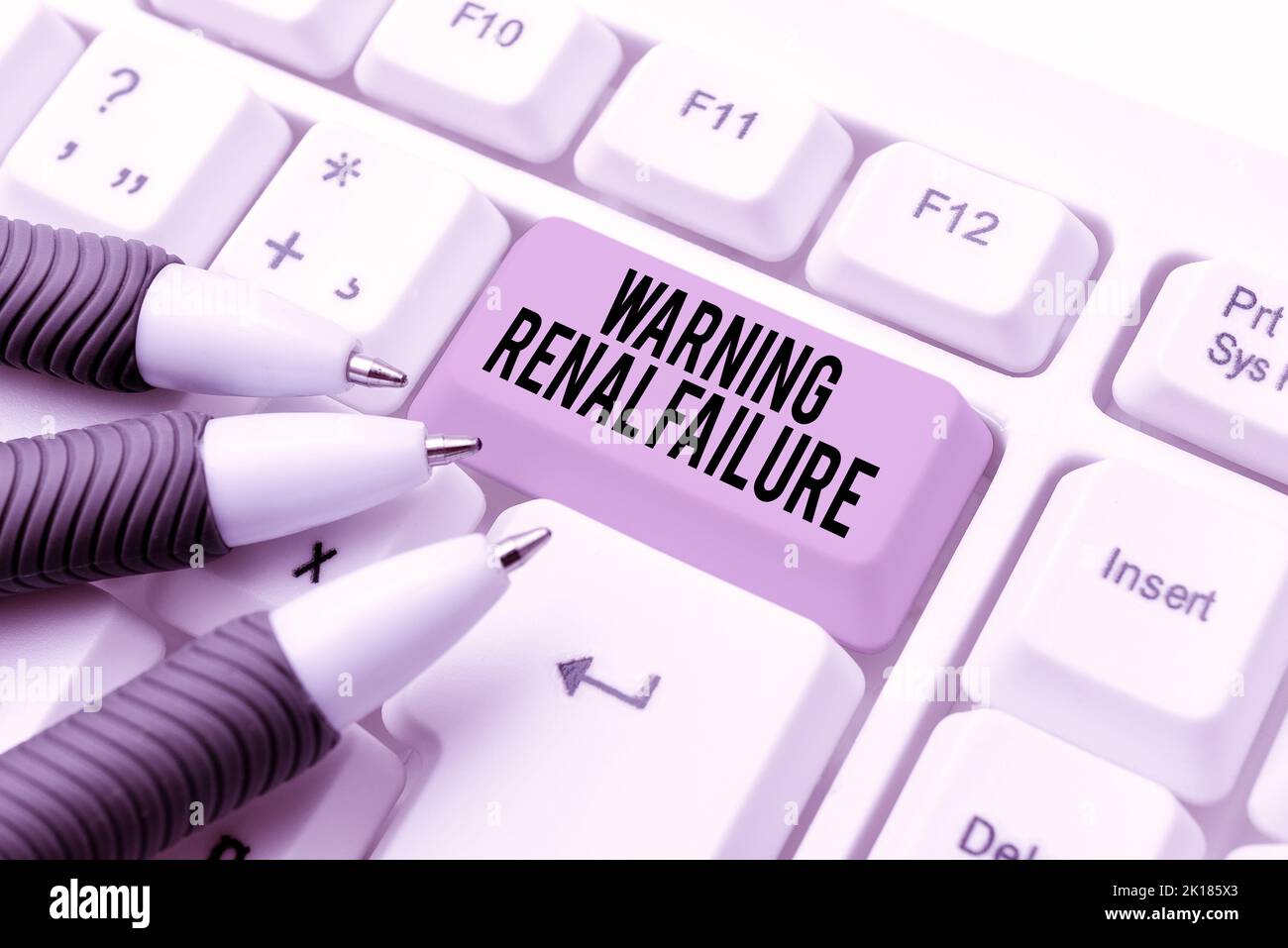 Conceptual caption Warning Renal Failure. Concept meaning stop ... Conceptual caption Warning Renal Failure. Concept meaning stop ...