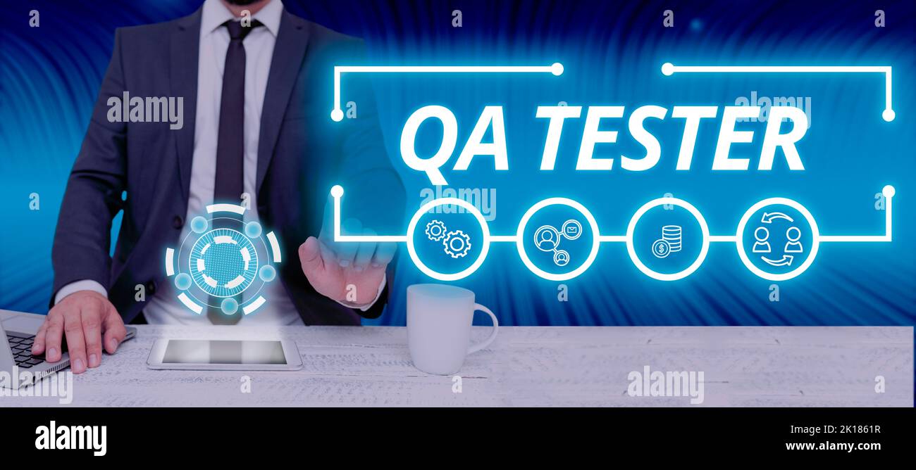 Handwriting Text Qa Tester Word Written On Quality Assurance Of An On