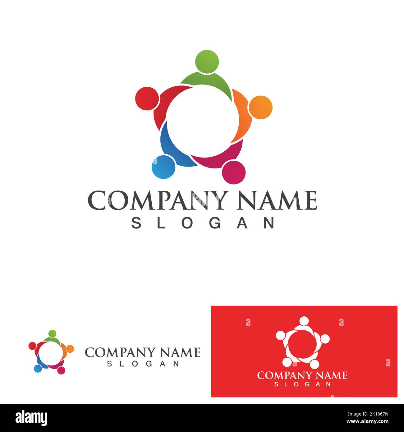 Community Logo Design Template for Teams or Groups.network and social ...